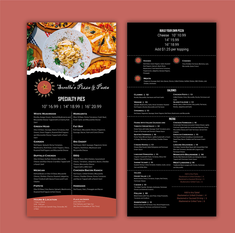 Menu card by Tania Nasrin on Dribbble