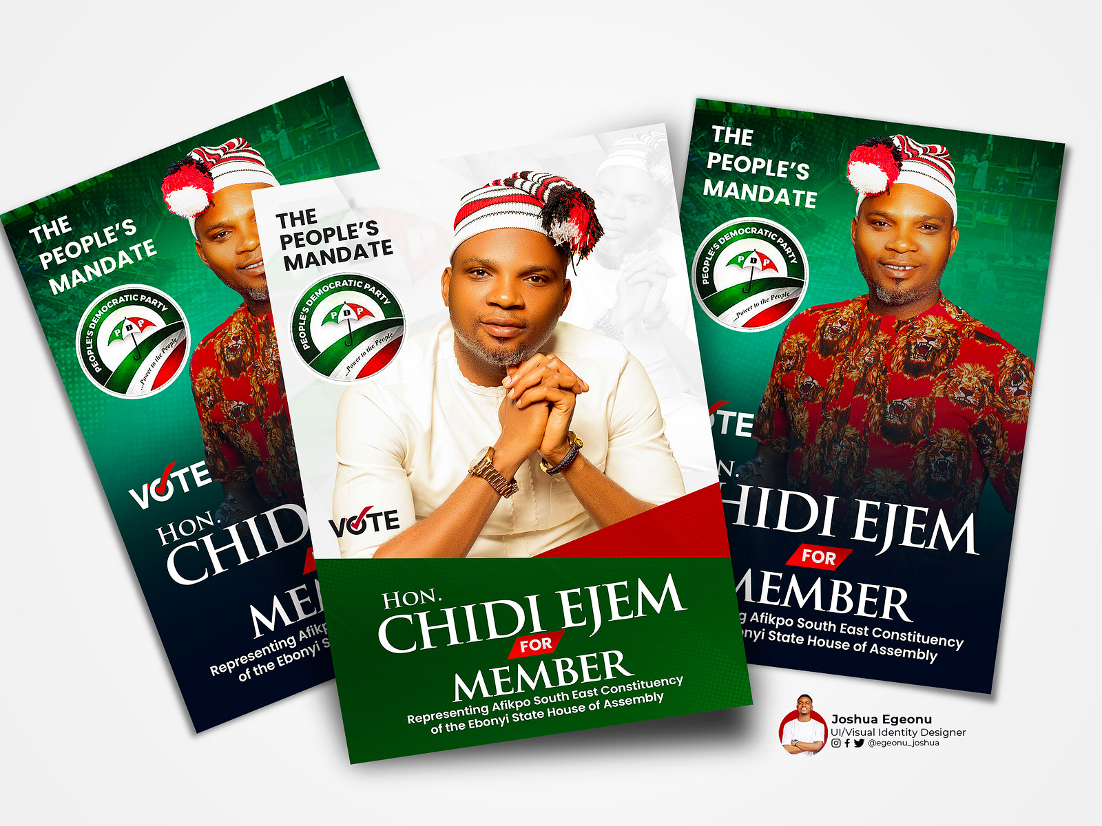 PDP ELECTION CAMPAIGN POSTER DESIGN by Joshua Egeonu on Dribbble