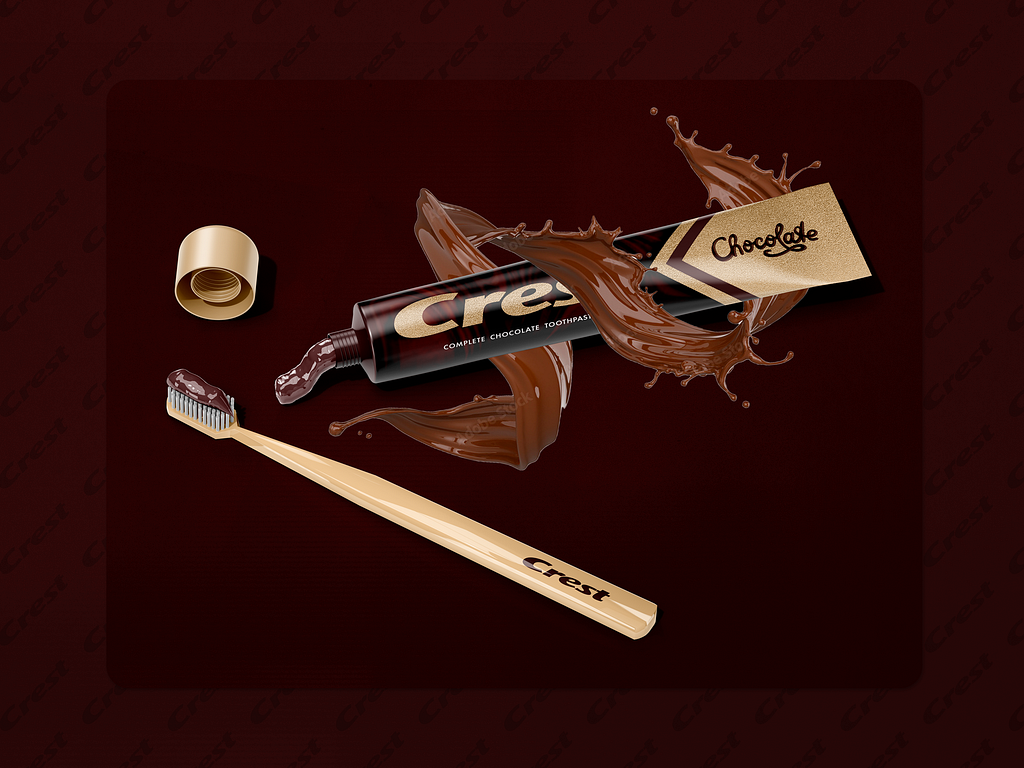 Chocolate Flavor Toothpaste Design by Darkroast.co on Dribbble