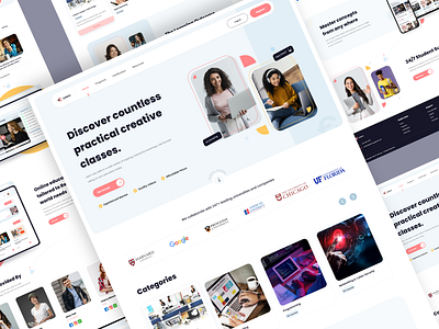 E-learning Website by CMARIX TechnoLabs on Dribbble