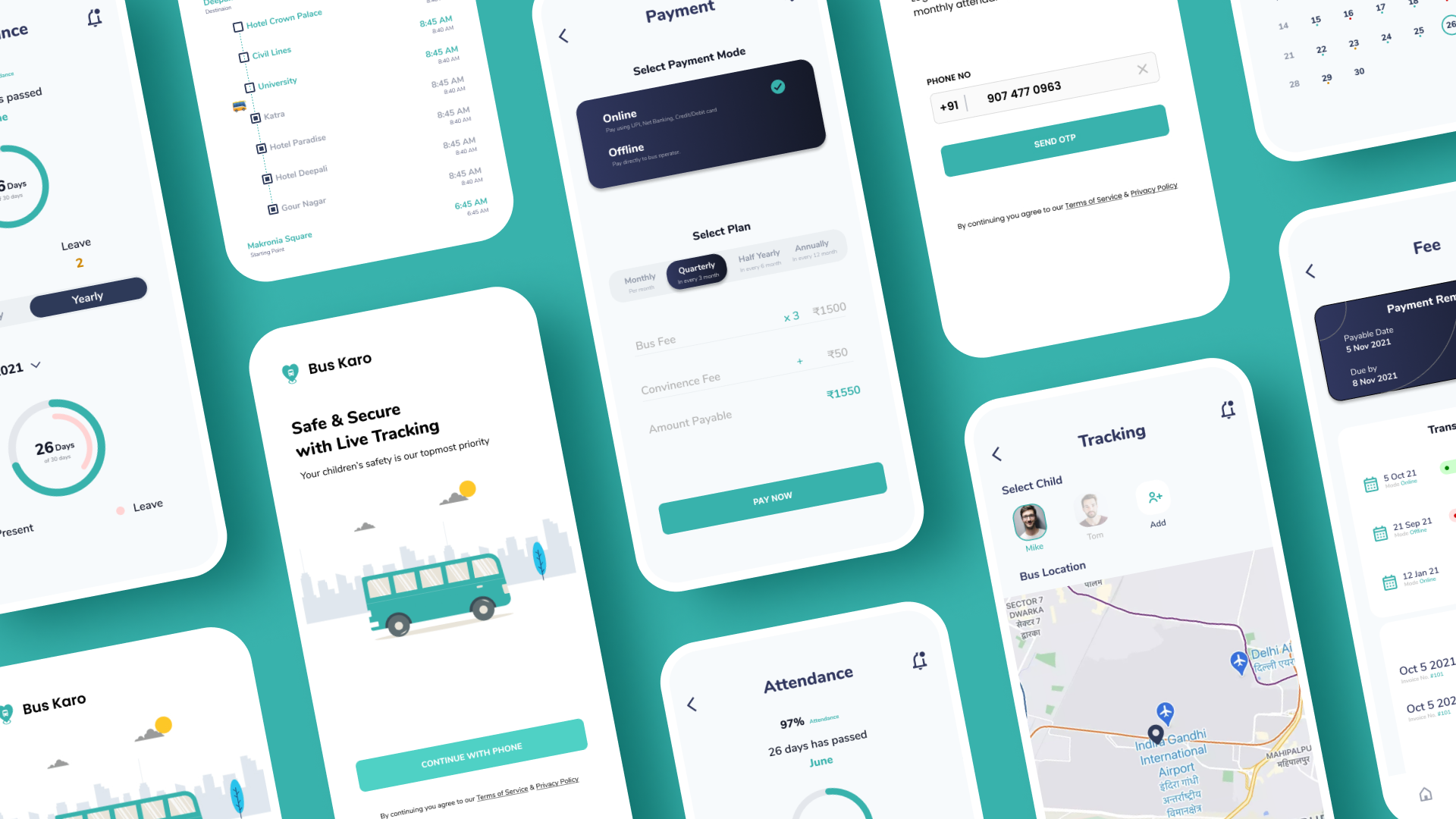 School Bus Tracking App by Haspr - Brand Experience Agency on Dribbble