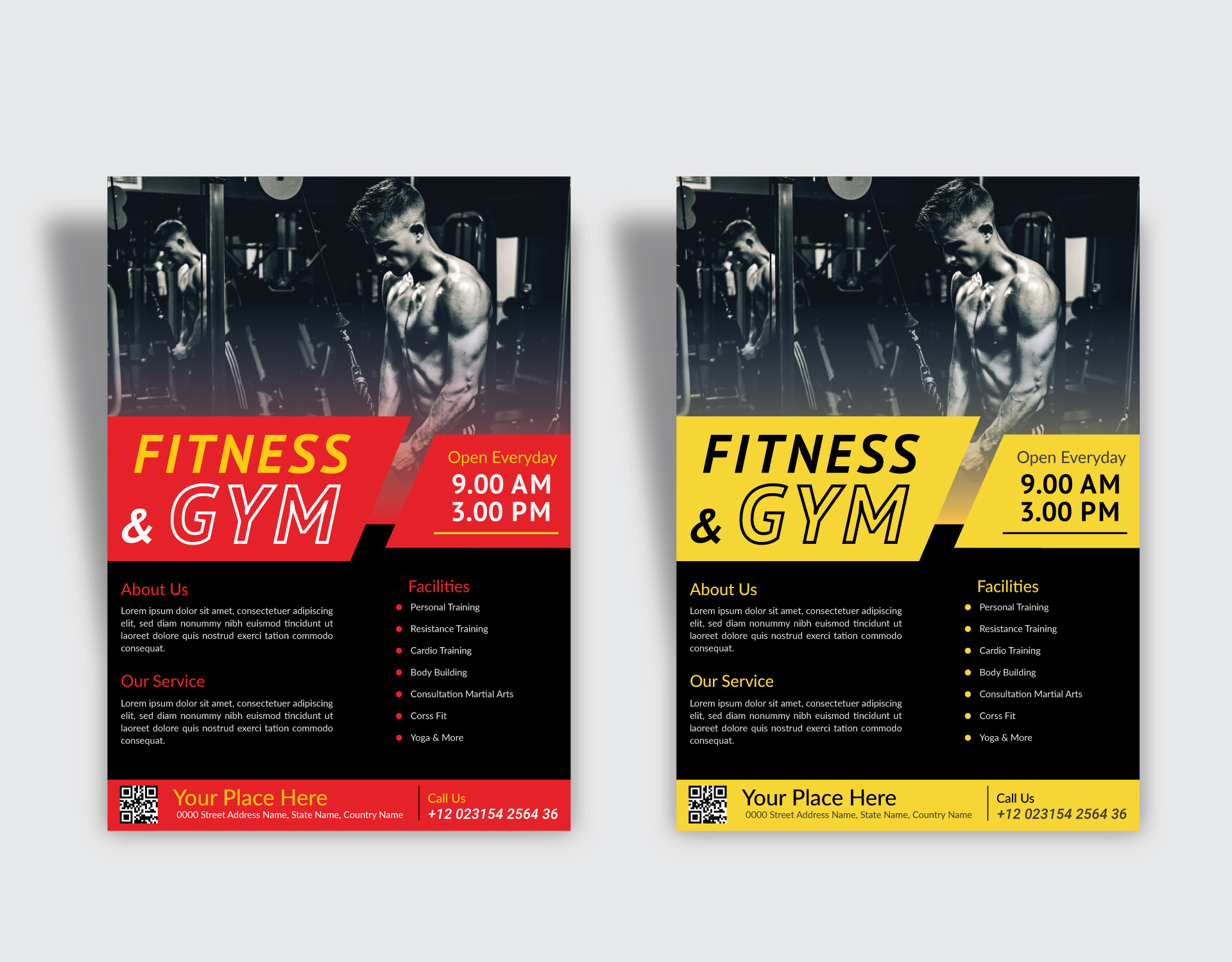 Creative Fitness & Gym Flyer Design by Ishtiaq Ahmed Bappy on Dribbble