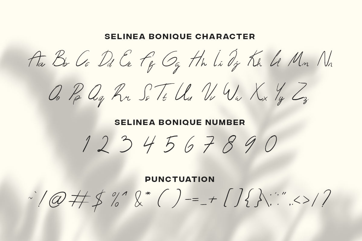 Selinea Bonique - Natural Signature by Pandeka Studio on Dribbble