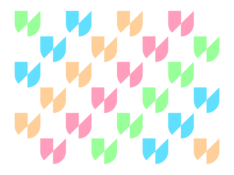 Uify, modular visual UI builder logo: mosaic, modules, U letter by Alex ...