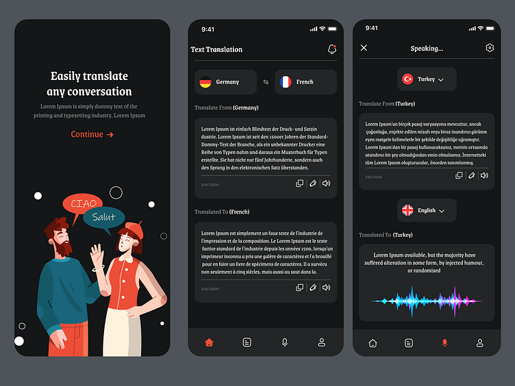 Language Translation Ui App Design By Implies Solution On Dribbble