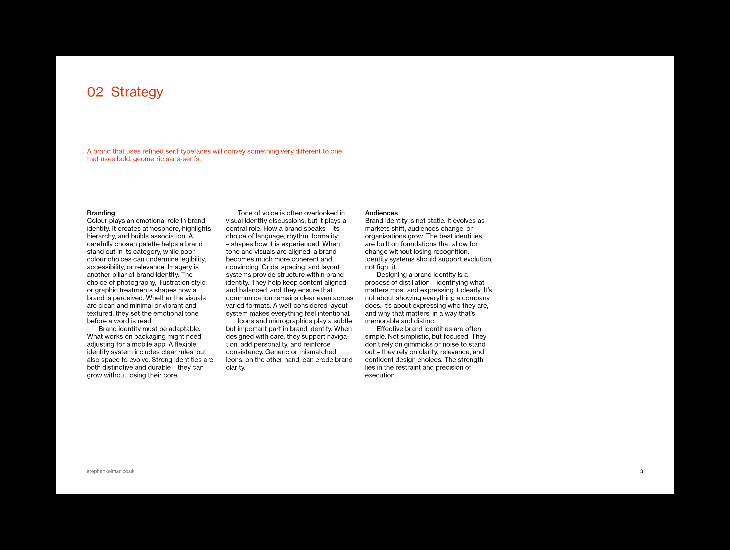 Brand Identity Guidelines Grid System – A4 Landscape by Stephen Kelman ...