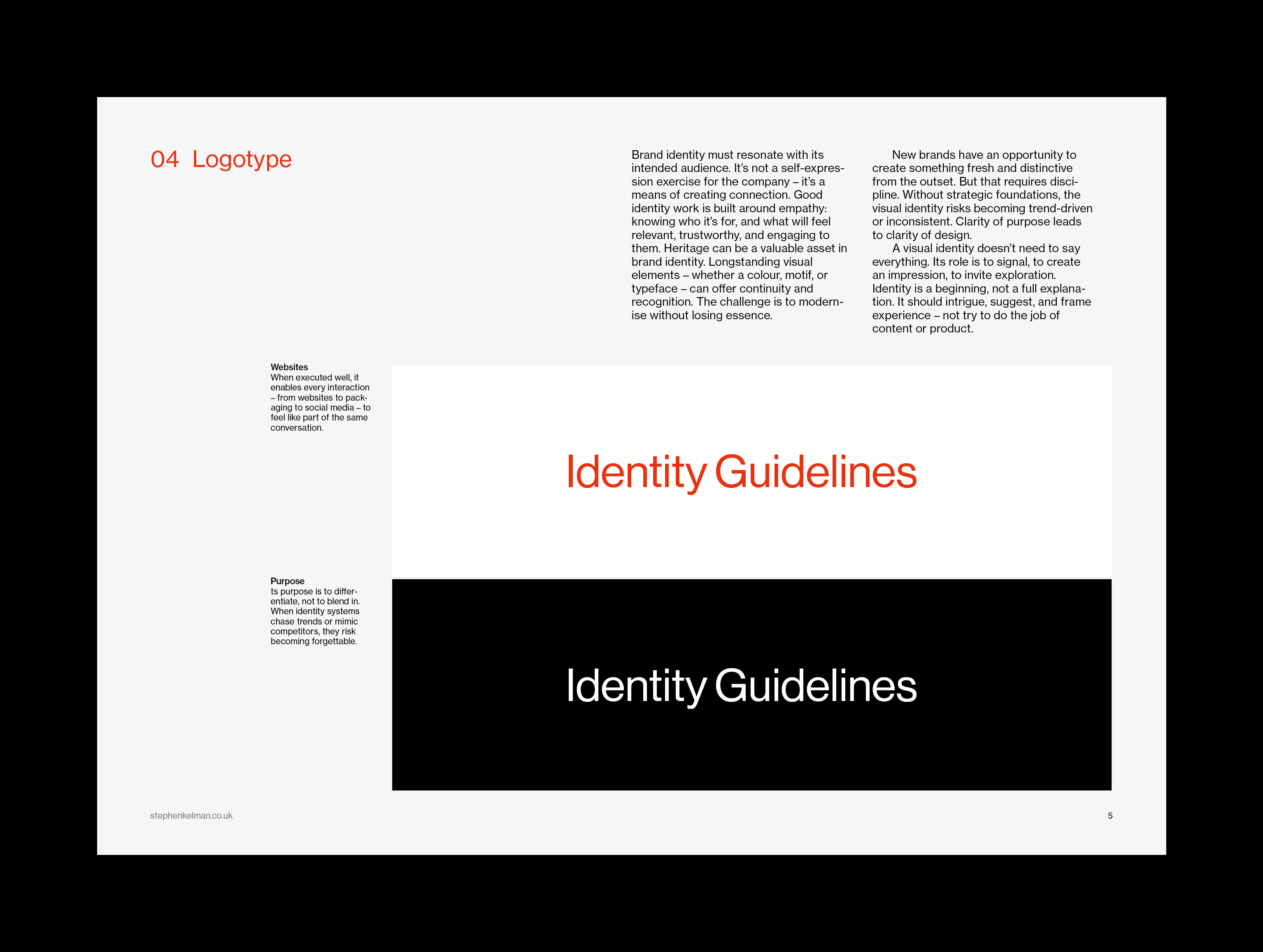 Brand Identity Guidelines Grid System – A4 Landscape by Stephen Kelman ...
