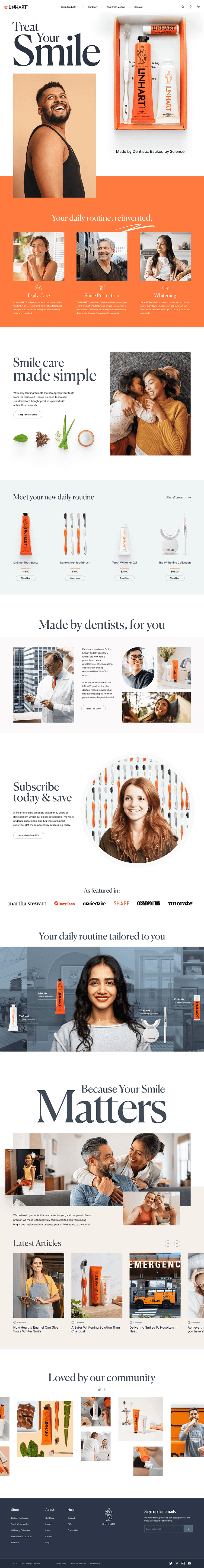 Linhart Homepage by Jason Kirtley on Dribbble