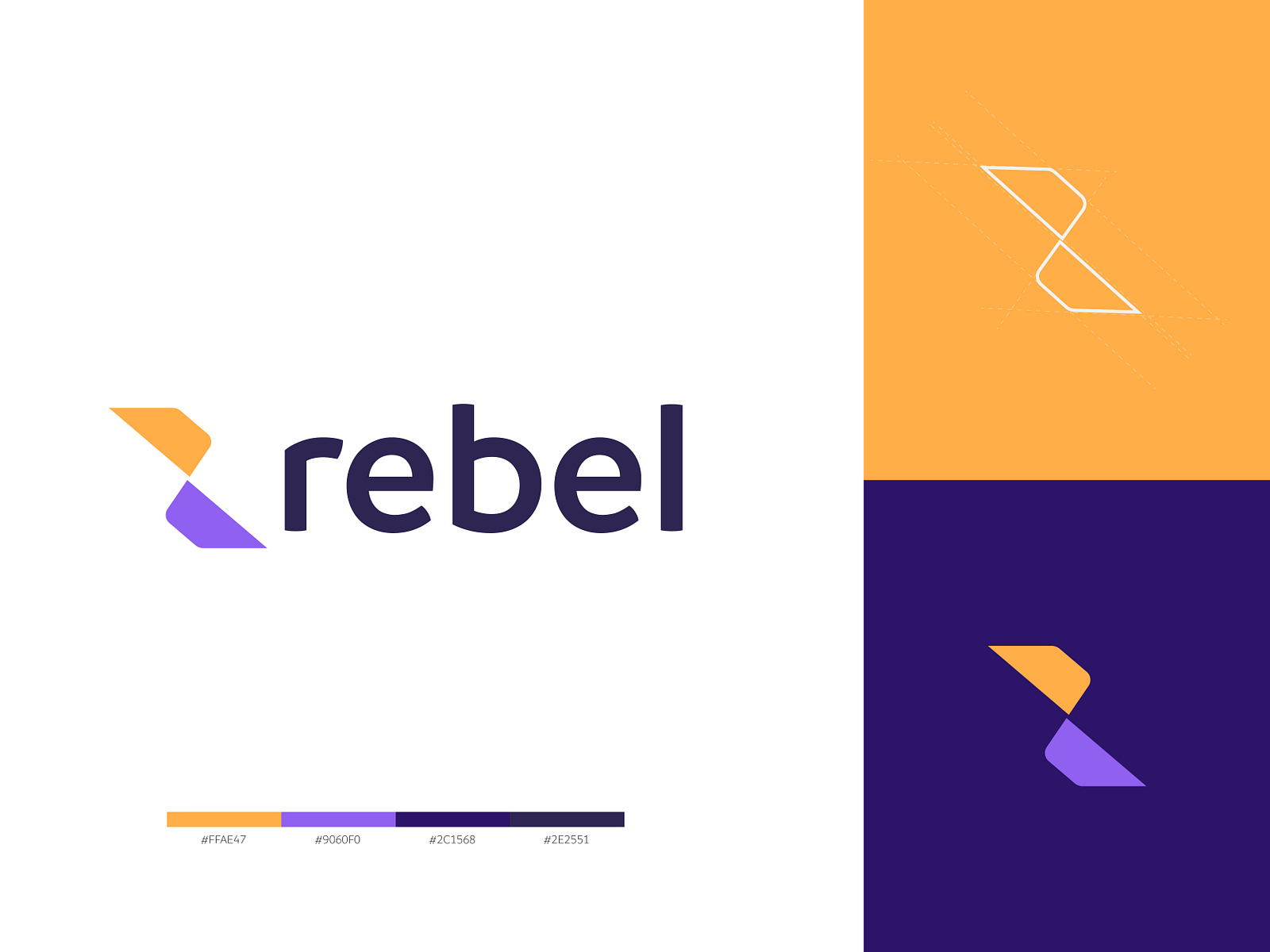 Rebel Logo Design by Md Asraful - Logo & Branding Designer on Dribbble