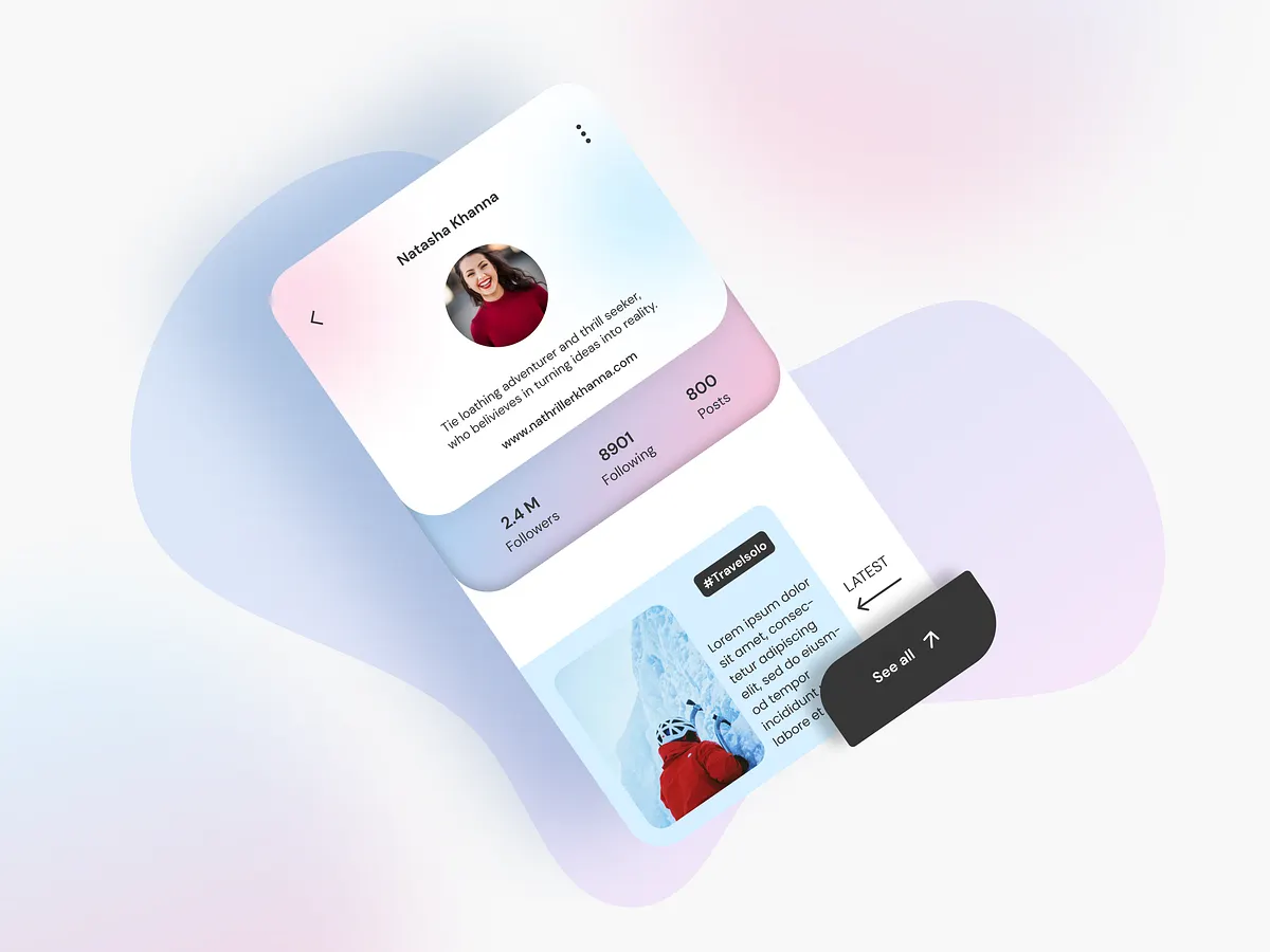 Blog App UI designs, themes, templates and downloadable graphic ...