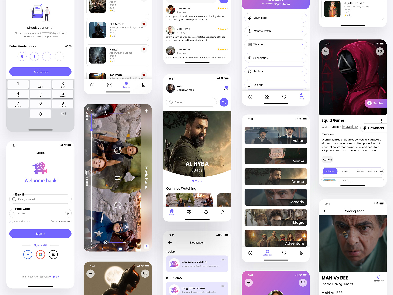 Popcorn Time application by Ghada A.Safi on Dribbble