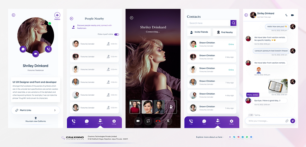 Chat Screen UI by Craxinno Technologies Private Limited. on Dribbble