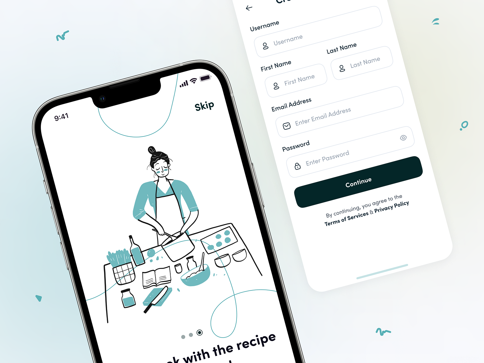 Recipely - Onboarding & Create Account by Illiyin Studio on Dribbble Recipely - Onboarding & Create Account by Illiyin Studio on Dribbble