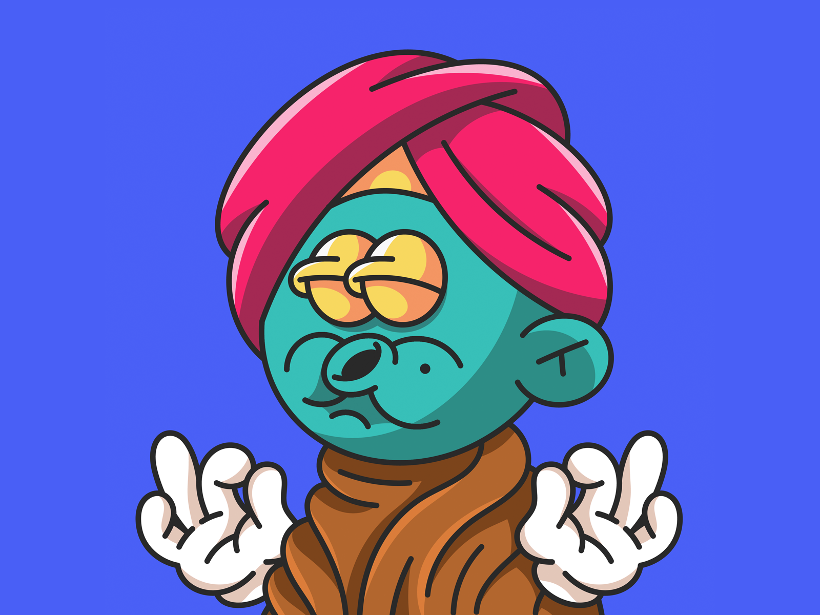 2D Simple Character Design Illustration Created With Vectors by Mark ...