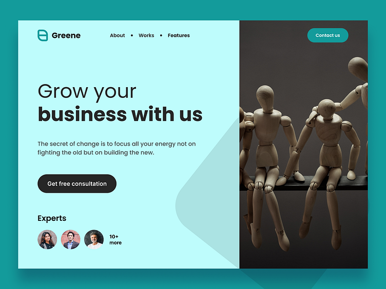 Corporate Website Header Exploration by Nadia Khan on Dribbble