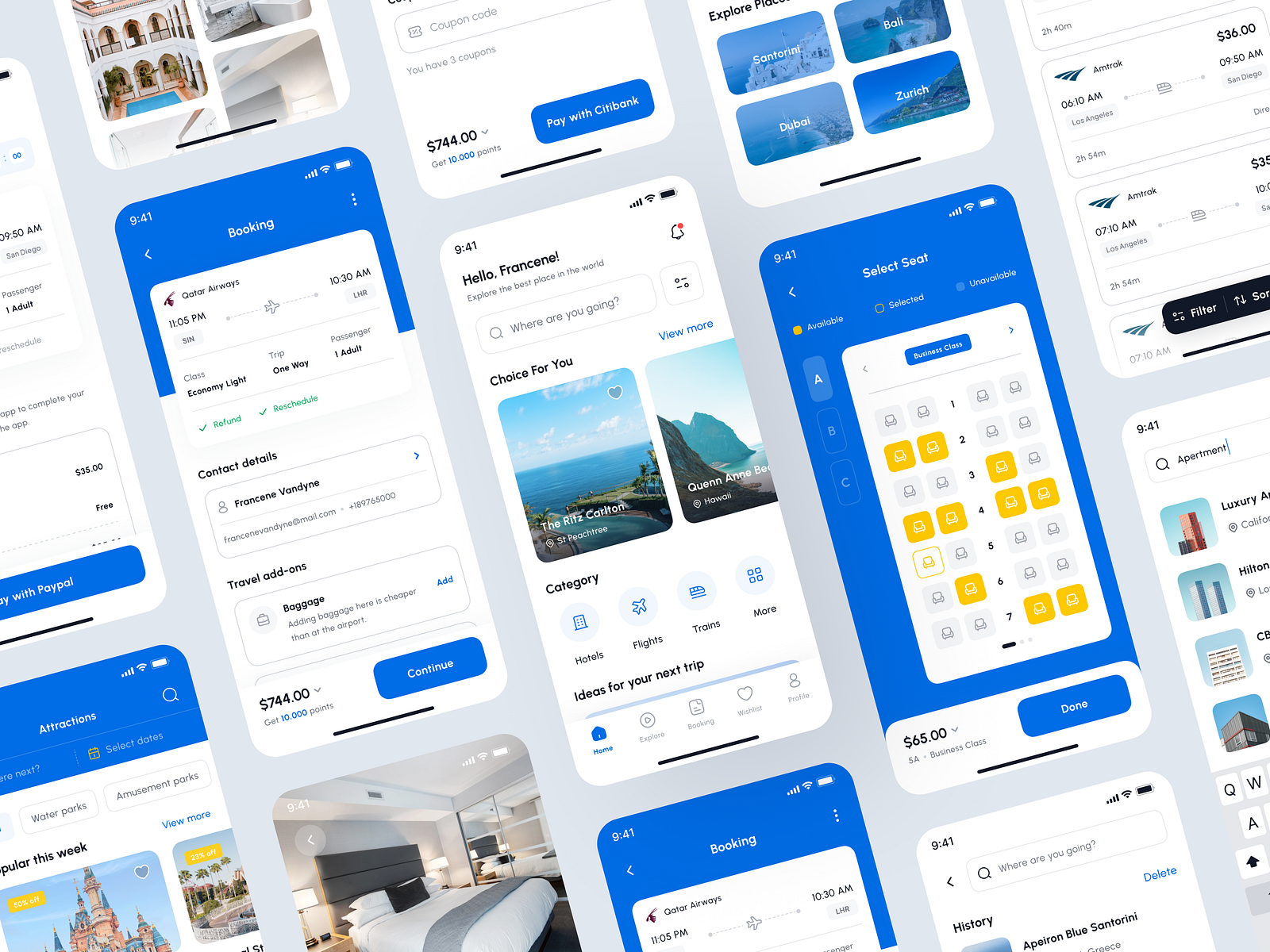 Traveline - Travel and Lifestyle App UI Kit by Uxerflow UI/UX on Dribbble