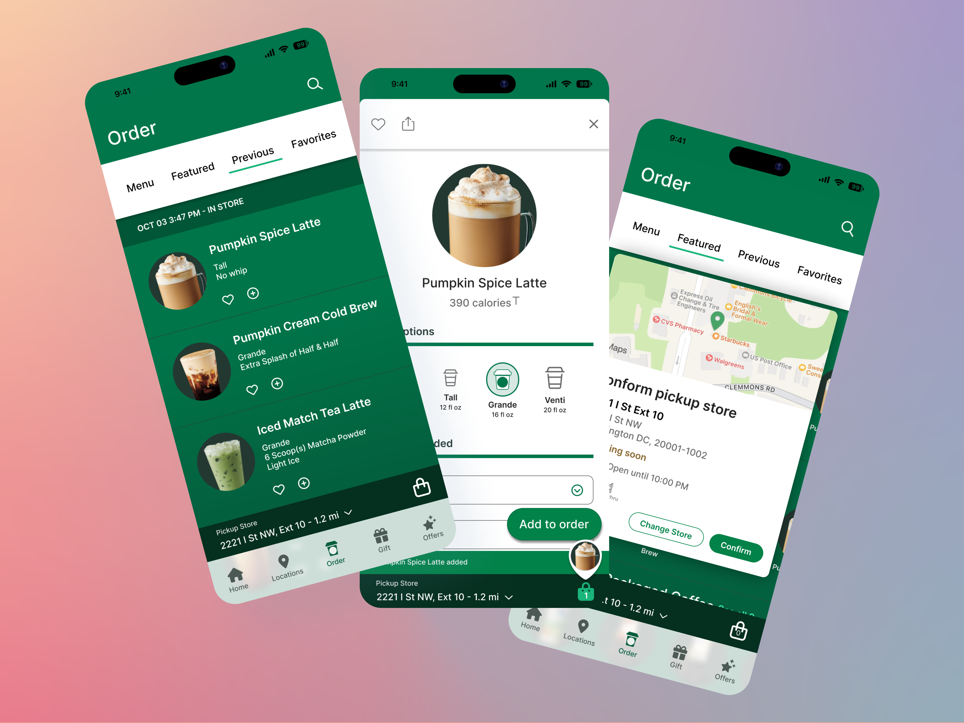 Starbucks App Refresh by Felicia Bottoni on Dribbble
