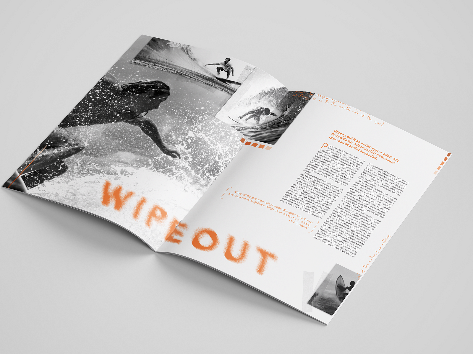 Wipeout Magazine Spread by Vrve Design on Dribbble