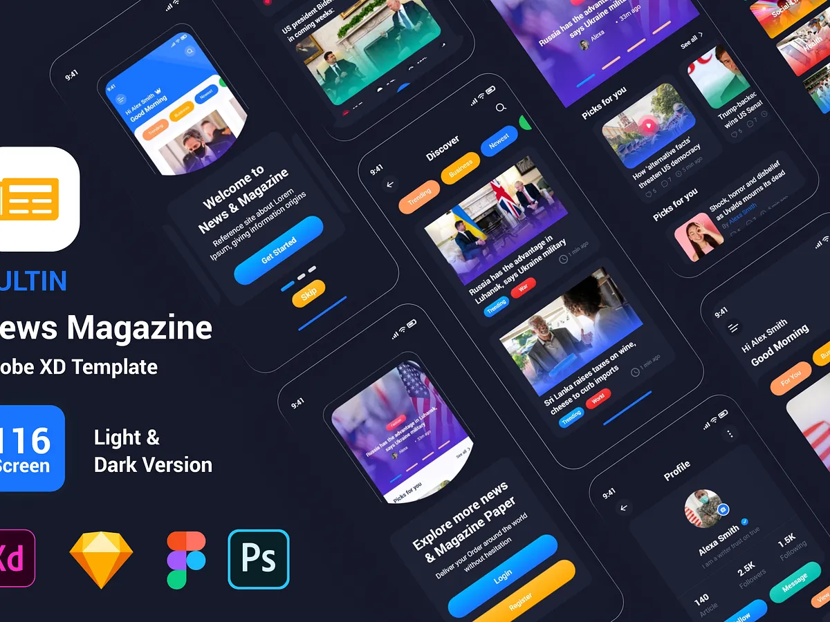 Magazine App designs, themes, templates and downloadable graphic ...