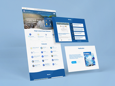 A Water Utility Landing Page by Kenneth Tanutan on Dribbble
