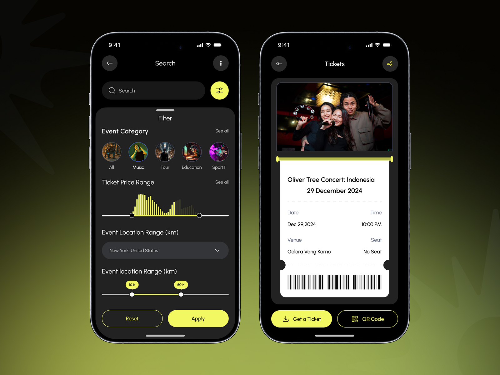 Ticket Booking App UI - Dark Mode 🚀 by Md Abdur Rouf on Dribbble