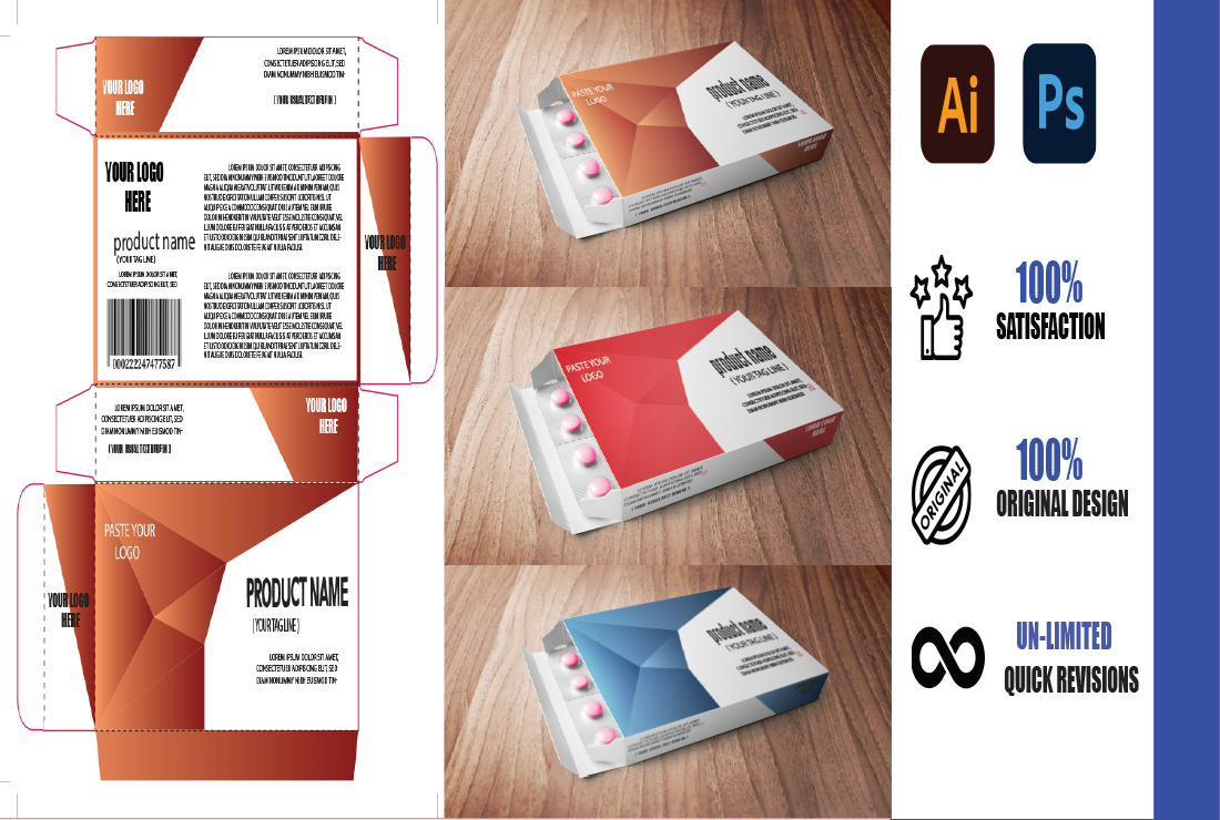 MEDICINE (PILLS) BOX DESIGN by Abu Bakar on Dribbble