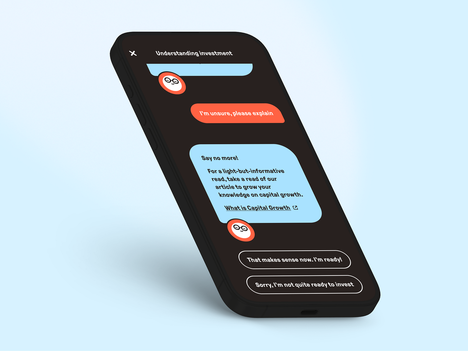 AI chat bot app design by Jamie Esterman on Dribbble