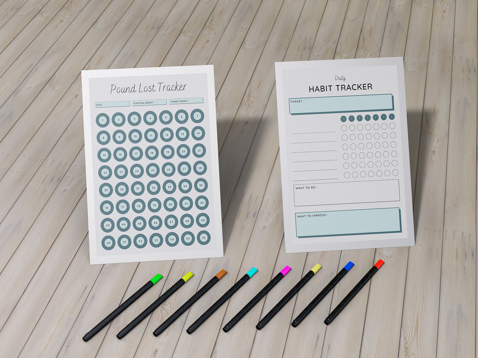 Editable Planner Pages by Kiron Nondi on Dribbble