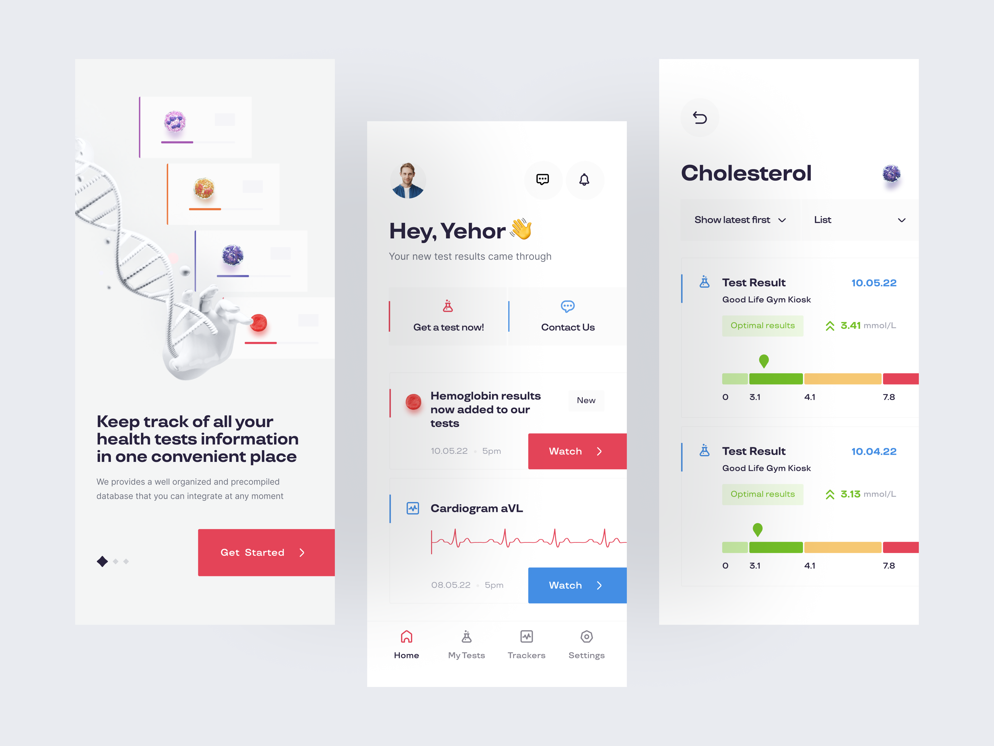 Medicine & Test Results App by Yehor Haiduk 🇺🇦 for Ledo on Dribbble