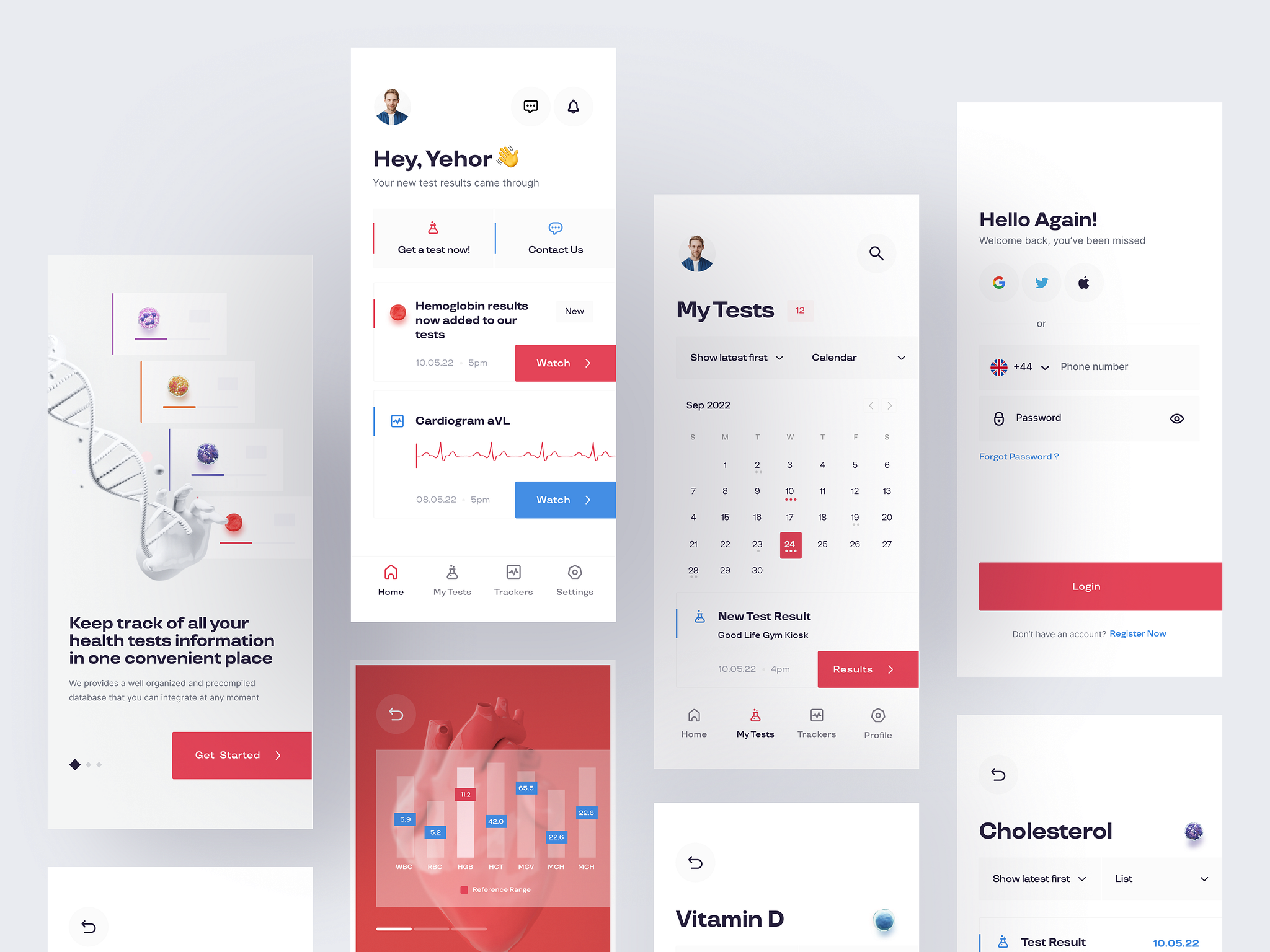 Medicine & Test Results App by Yehor Haiduk 🇺🇦 for Ledo on Dribbble