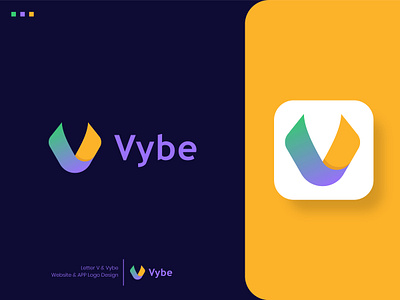 Letter V website & App Icon Logo Design by Kibriya Sabbir on Dribbble