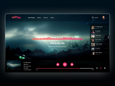 Media Player UI UX designs, themes, templates and downloadable graphic ...