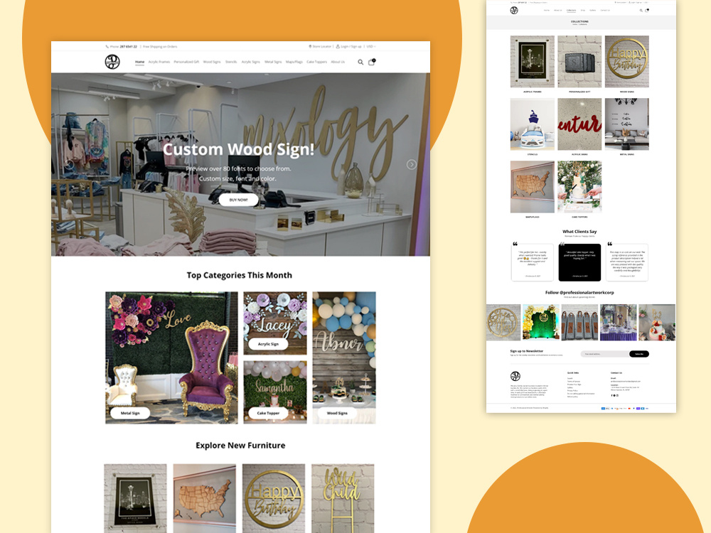 Custom Artwork Store UI/UX Design Layout by Samarpan Infotech on Dribbble