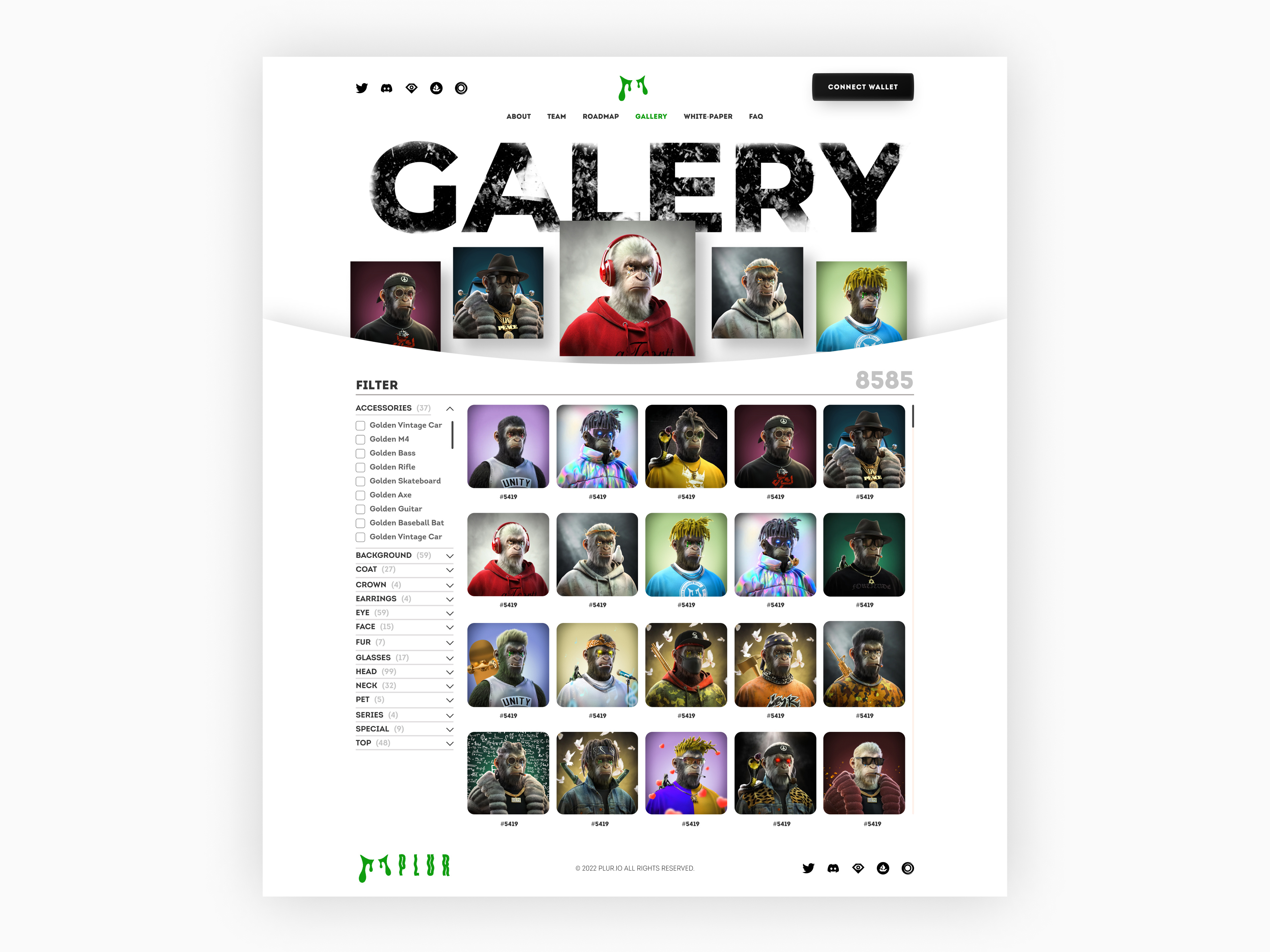 PLUR Official Website | NFT Project by Artiom Drumea on Dribbble