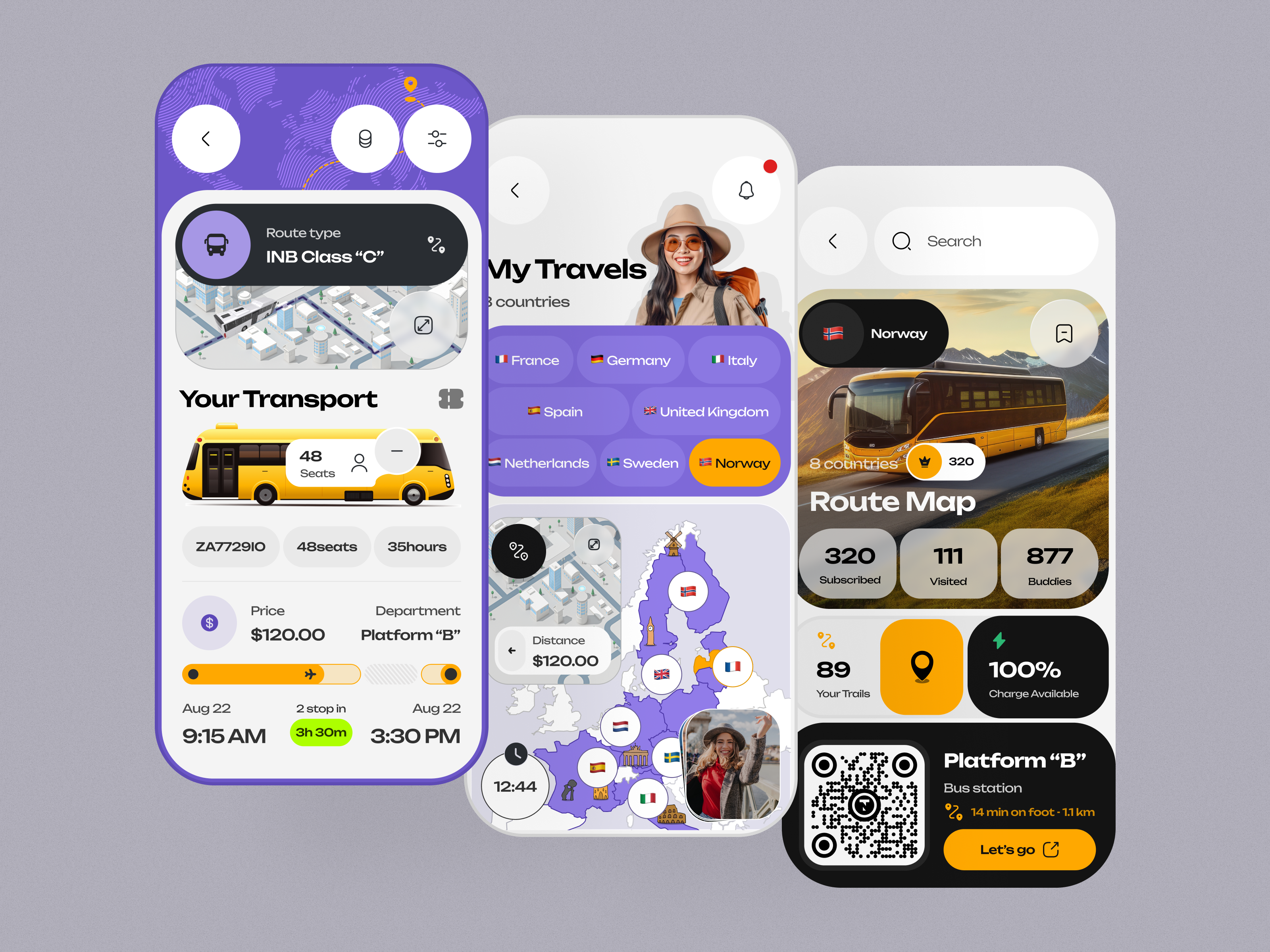 Travel Booking – UI Concept by Anastasia Golovko for Tino on Dribbble