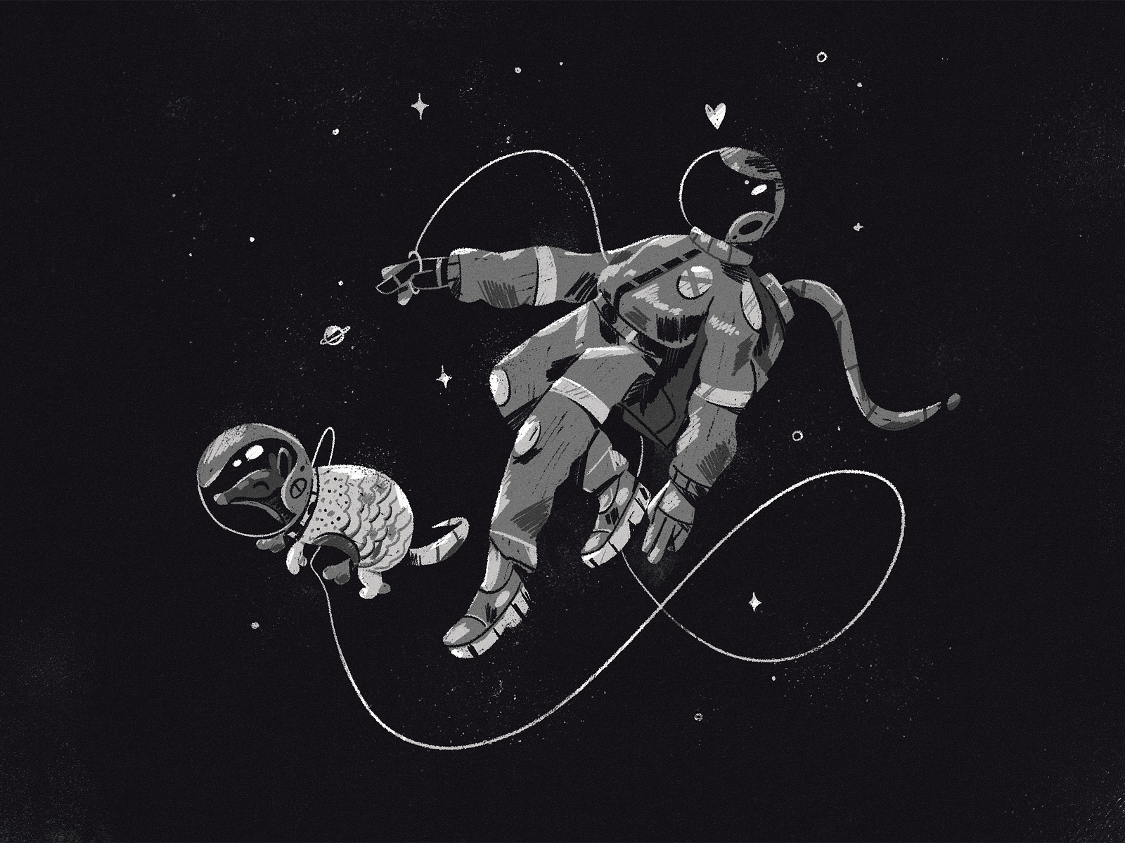 Space armadillo by Dima Moiseenko on Dribbble