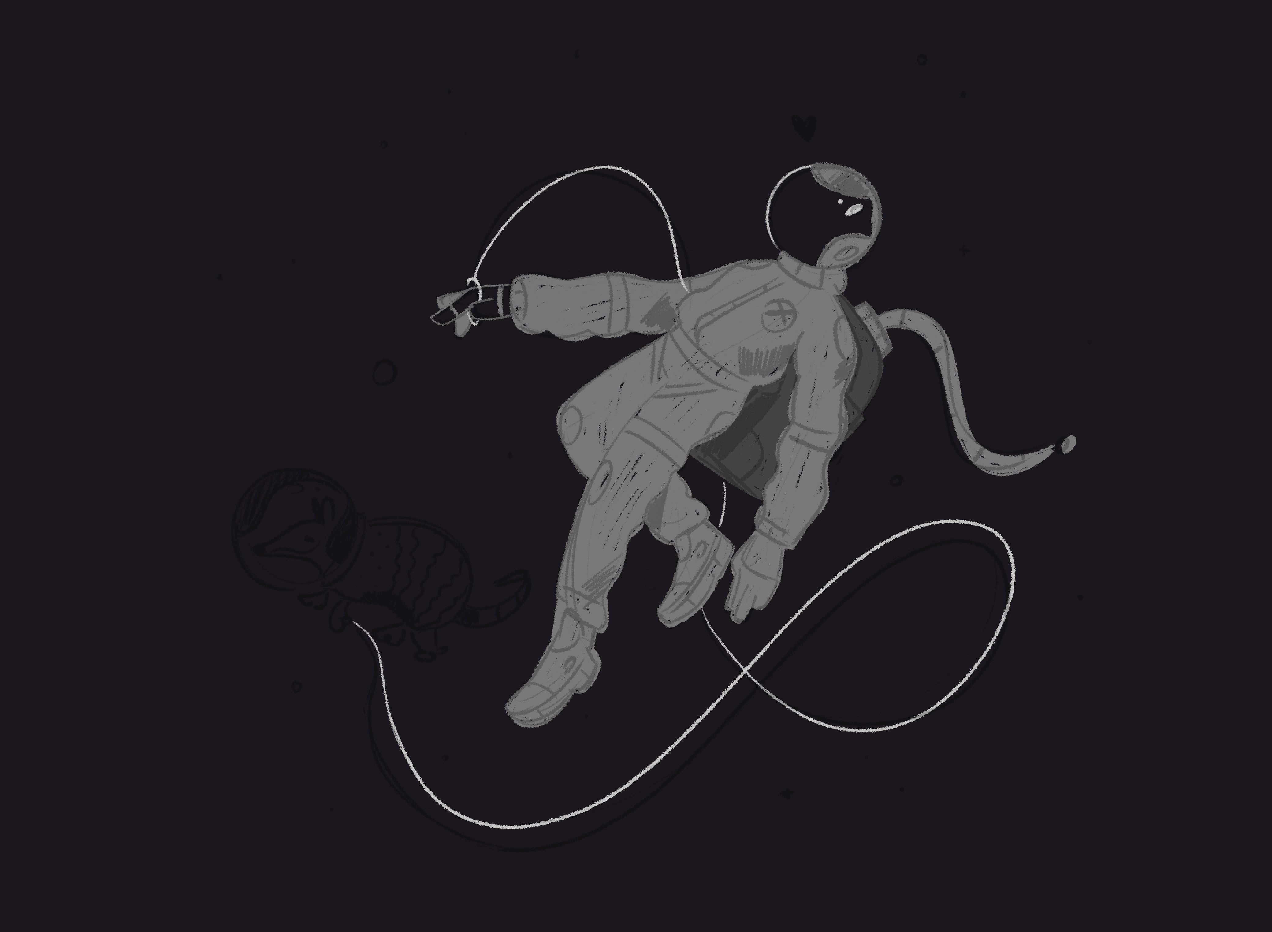 Space armadillo by Dima Moiseenko on Dribbble