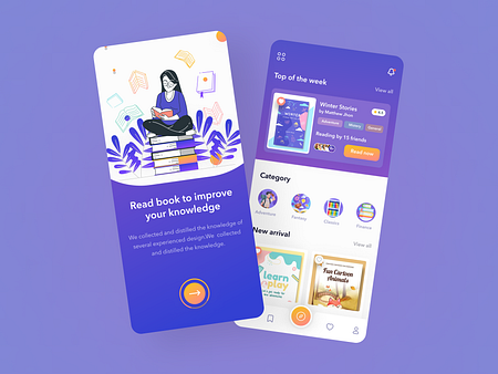 Book App designs, themes, templates and downloadable graphic elements ...