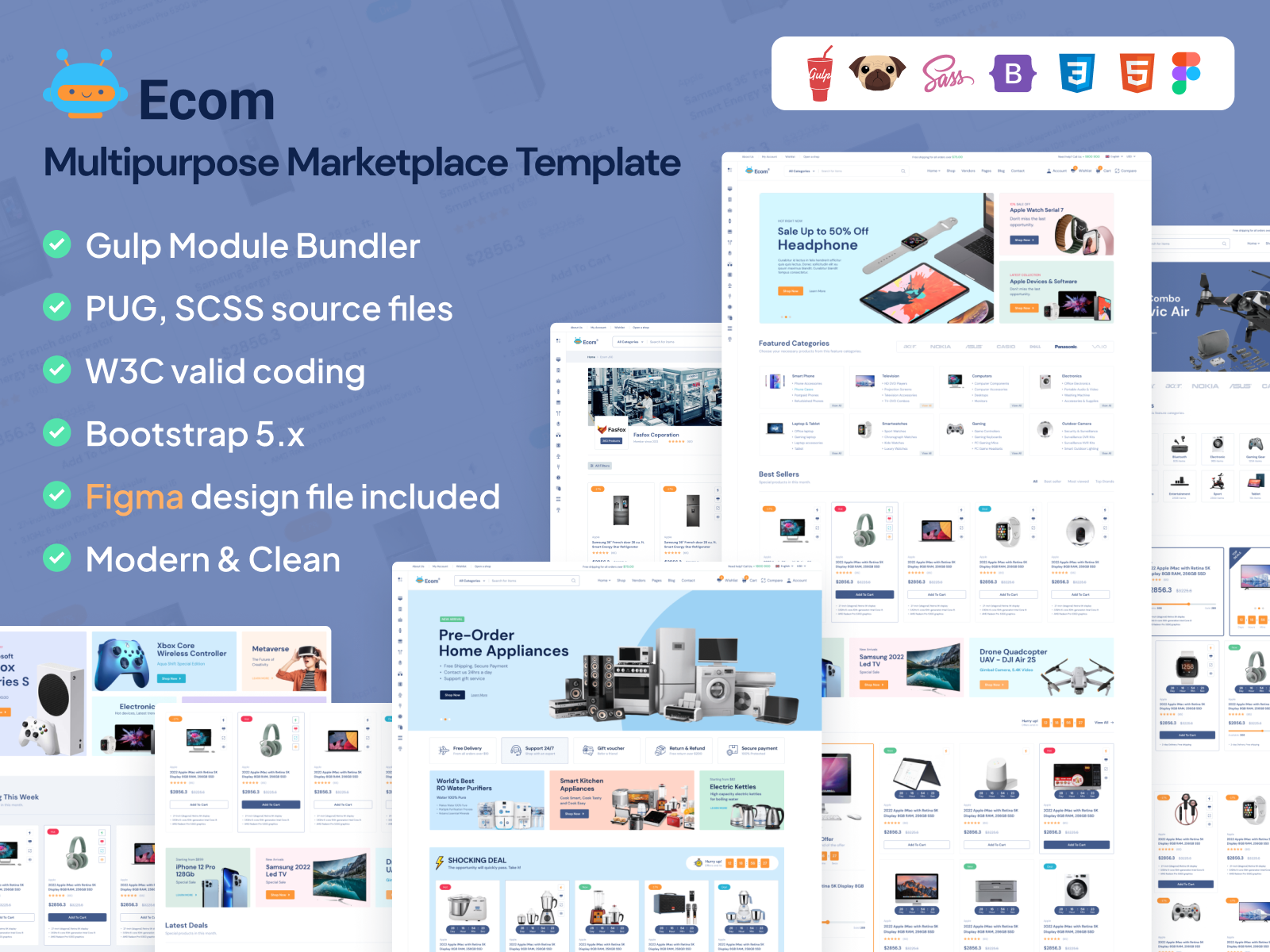 Ecom - Multipurpose Marketplace HTML Template by AliThemes on Dribbble Ecom - Multipurpose Marketplace HTML Template by AliThemes on Dribbble