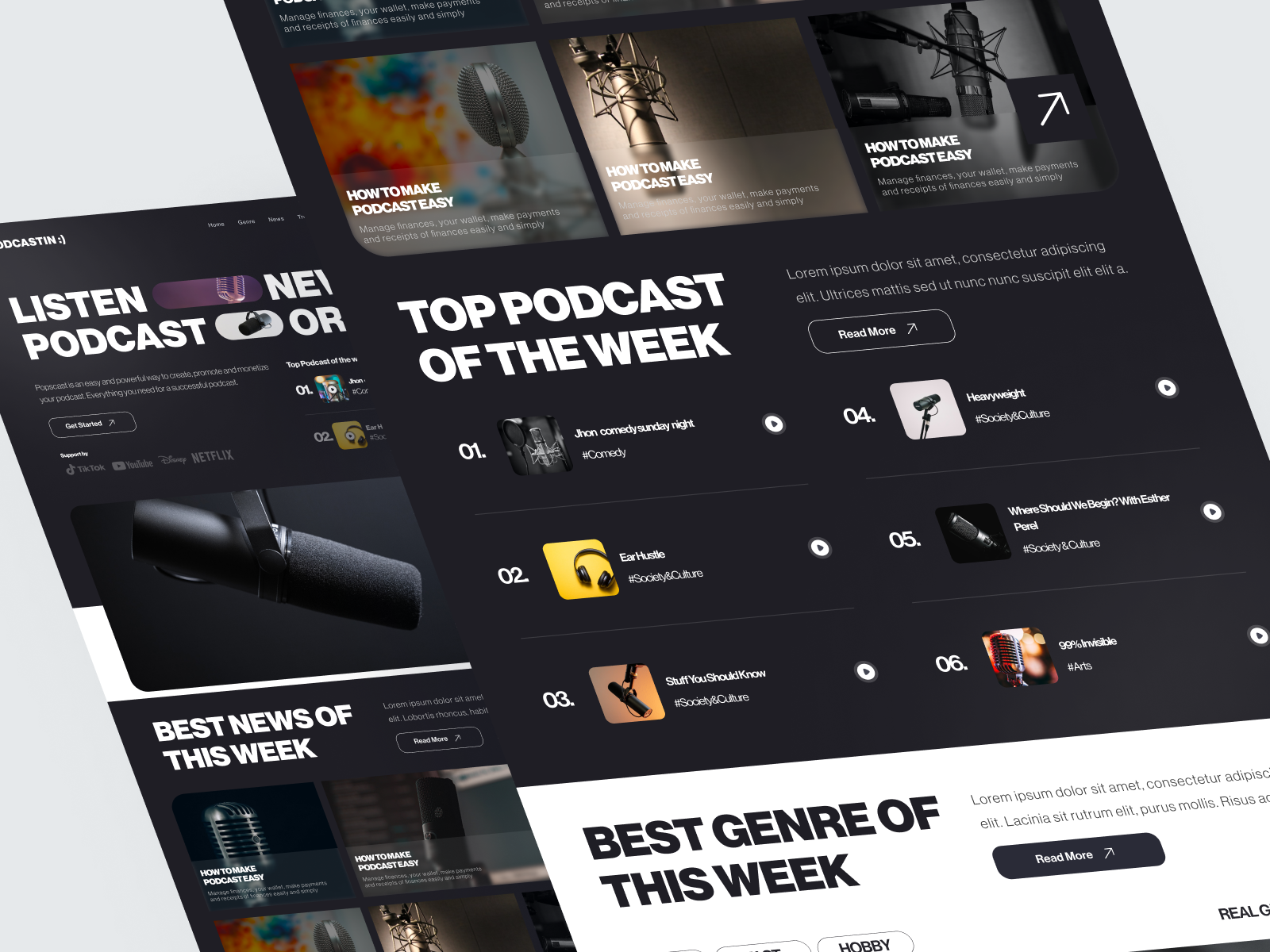 PODCASTIN - PODCAST APP by Habibi 🤖 for Kretya Studio on Dribbble