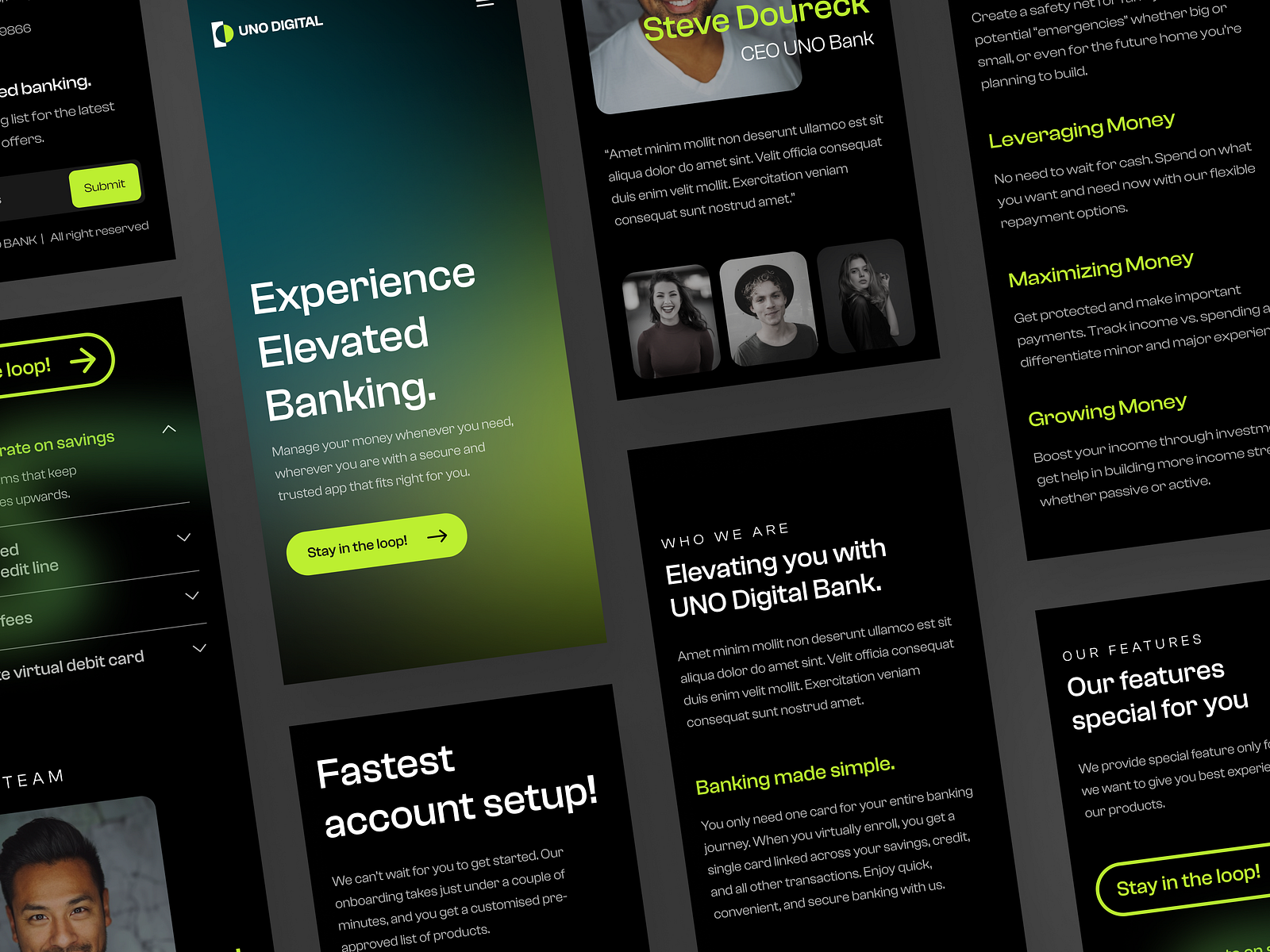 🔥LIVE🔥 Uno Bank - Responsive Website by Muhammad Aghassi Zulfikar for ...
