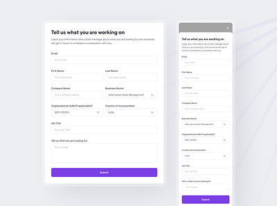 Contact us form UI by Pavan on Dribbble