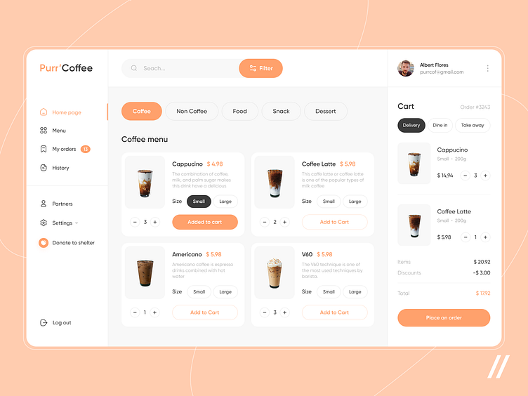 Cafe POS System by Daria Kravets for Purrweb UI/UX Agency on Dribbble