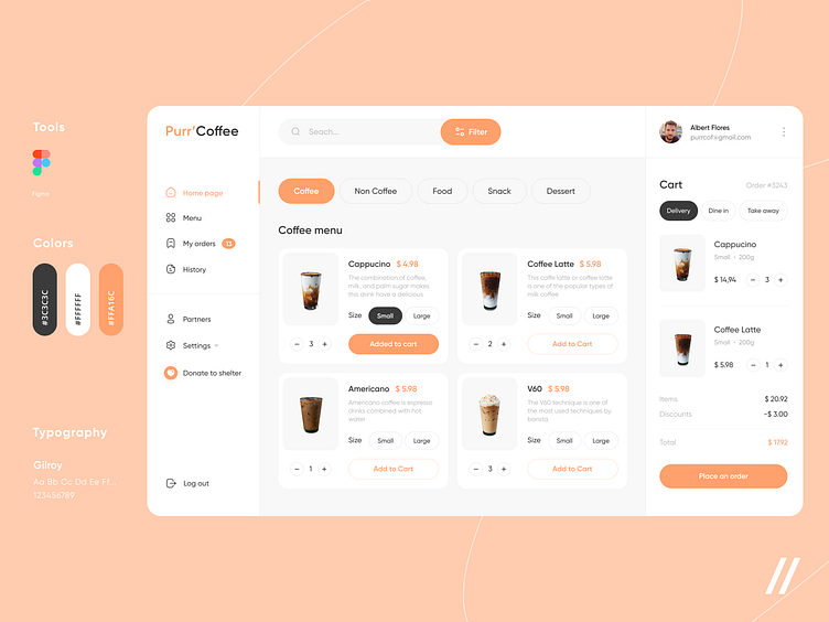 Cafe POS System by Daria Kravets for Purrweb UI/UX Agency on Dribbble