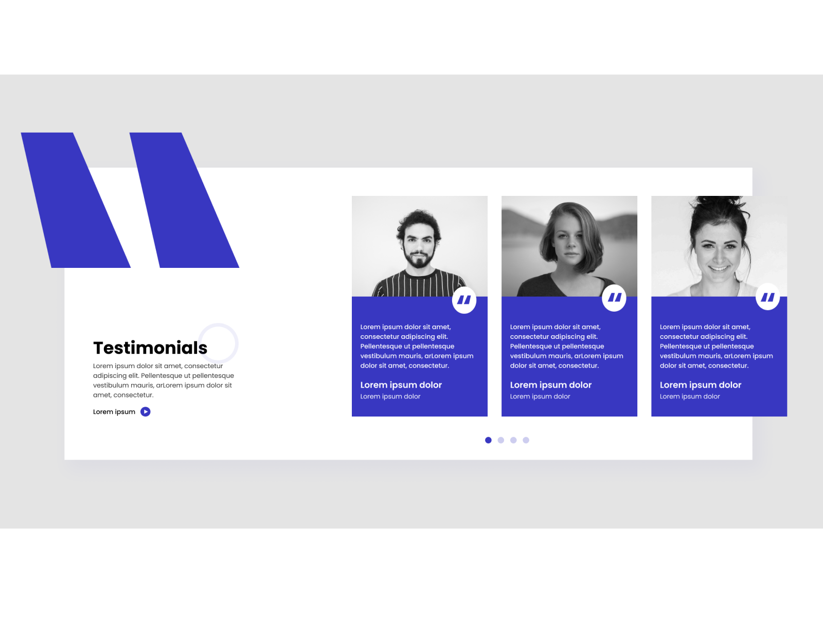 Testimonial Section Design by Hemraj on Dribbble