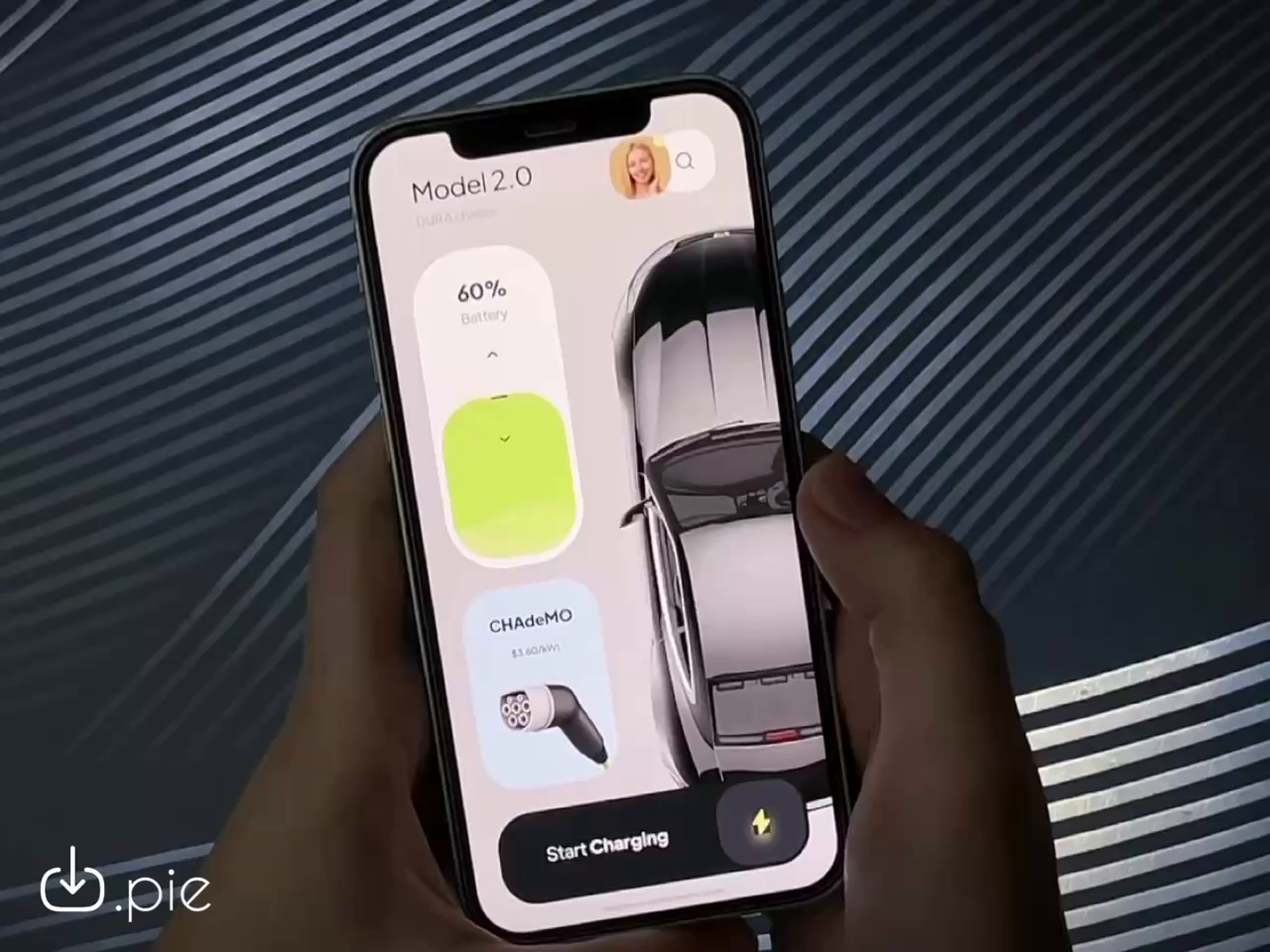 Electric Car : Control Management App, Prototype by Bogdan Falin for ...