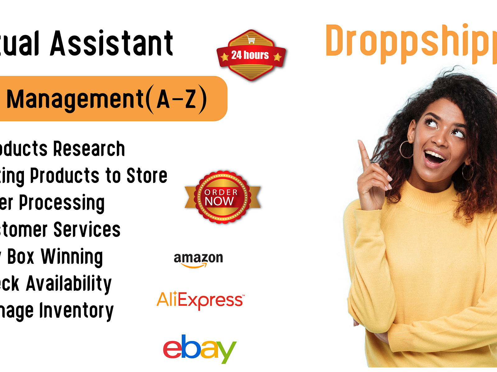 Fiverr Gig image design (Virtual Assistant). by Mubashir Hussain on ...