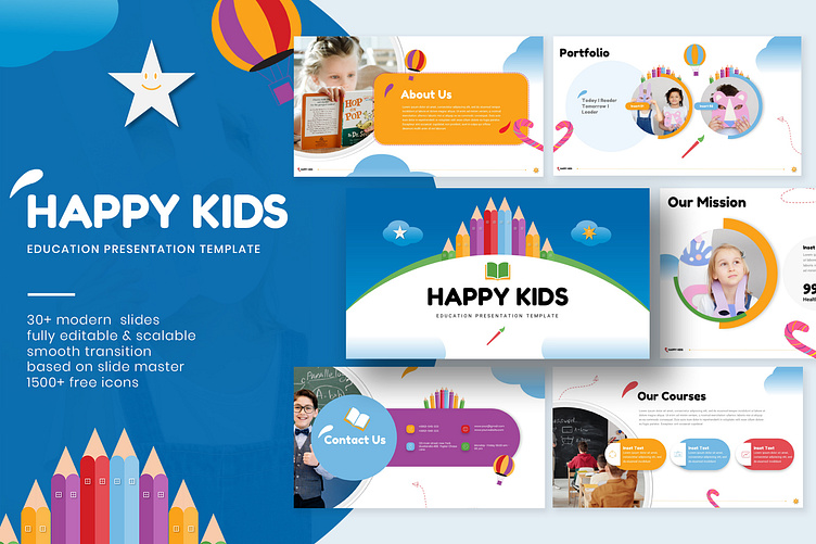 Happy Kids - Education Presentation by SlideStack on Dribbble