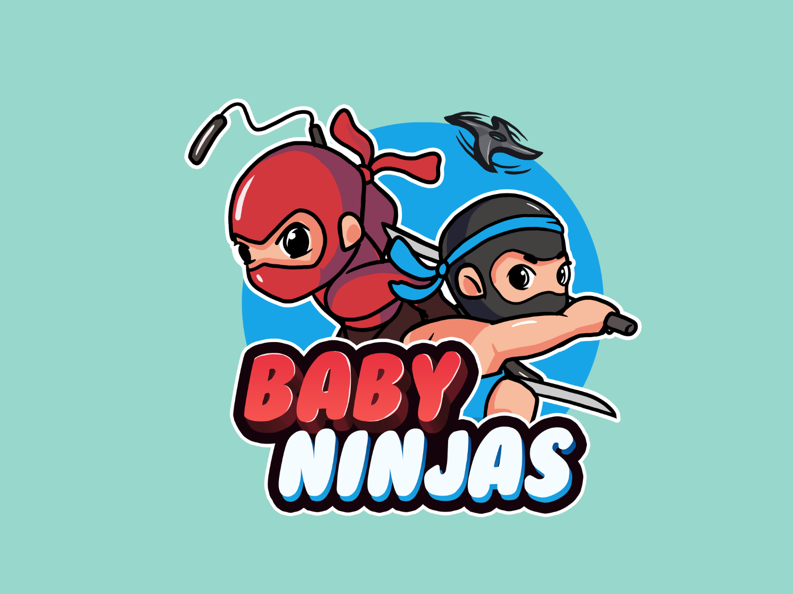 Baby Ninjas Mascot Cartoon Character by Toen Cartoon on Dribbble