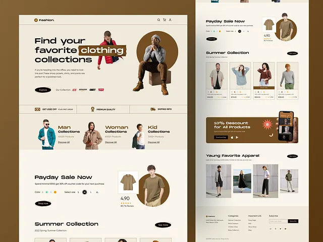 Fashion UI designs, themes, templates and downloadable graphic elements ...
